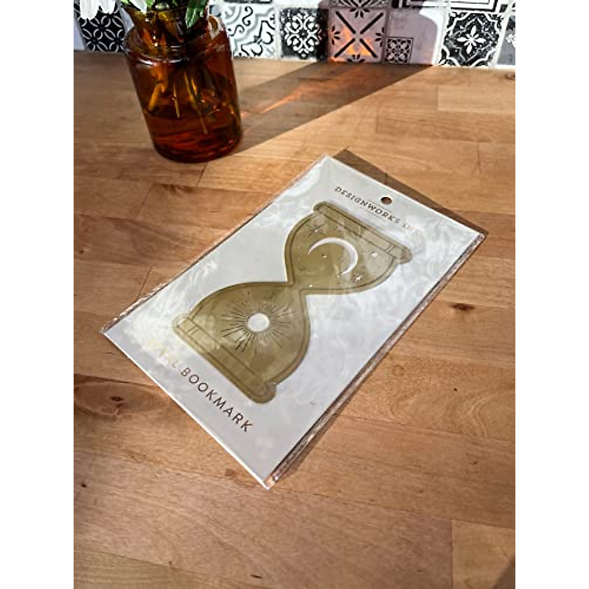 DesignWorks Ink Brass Bookmark, Hourglass