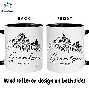 Christmas Gifts for First Time Grandparents - Grandparents Baby Announcement Gifts Est 2025, Pregnancy Announcement For Grandparents Mug Set, Promoted To Grandparents, New Grandma And Grandpa Mugs