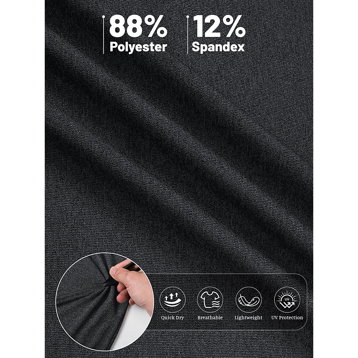 MAGCOMSEN Women's Golf Shirts V Neck Collarless Short Sleeve Polo Quick Dry Athletic Tennis Sun T Shirts Dry Fit Black,M