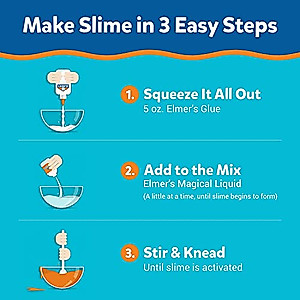 Elmer’s Glow in The Dark Liquid Glue, Washable, Blue, 1 Quart, Glue for Making Slime, 3-Pack