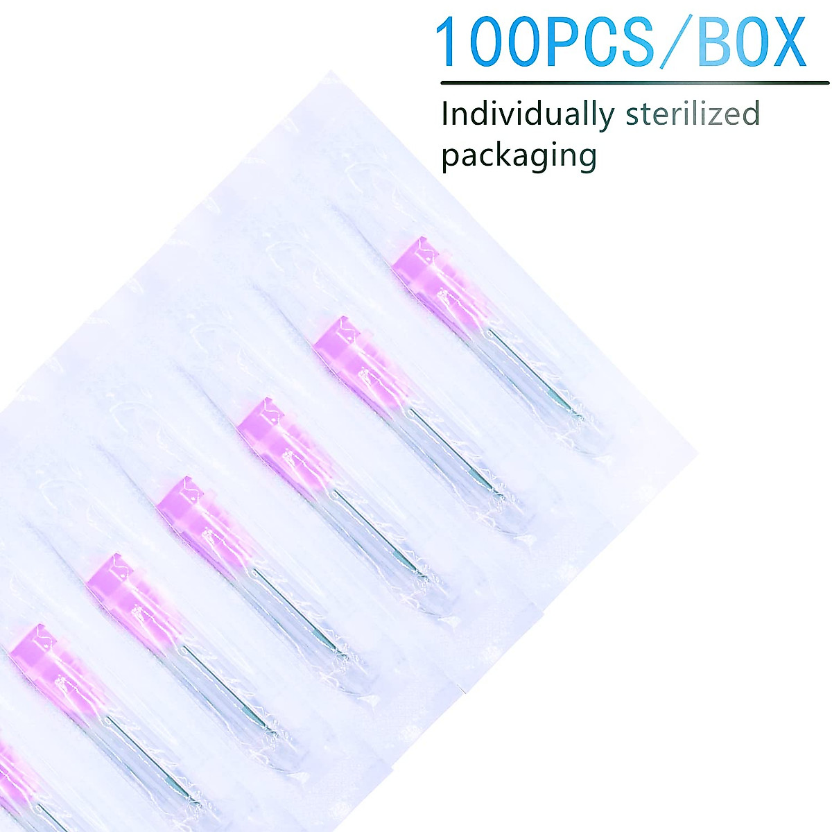 100Pcs 18Gauge 1 Inch Lab Dispensing Needle Accessories for Industry Precision Applications, Scientific Research, Animal and Plant Supplies, Individually Sealed Package
