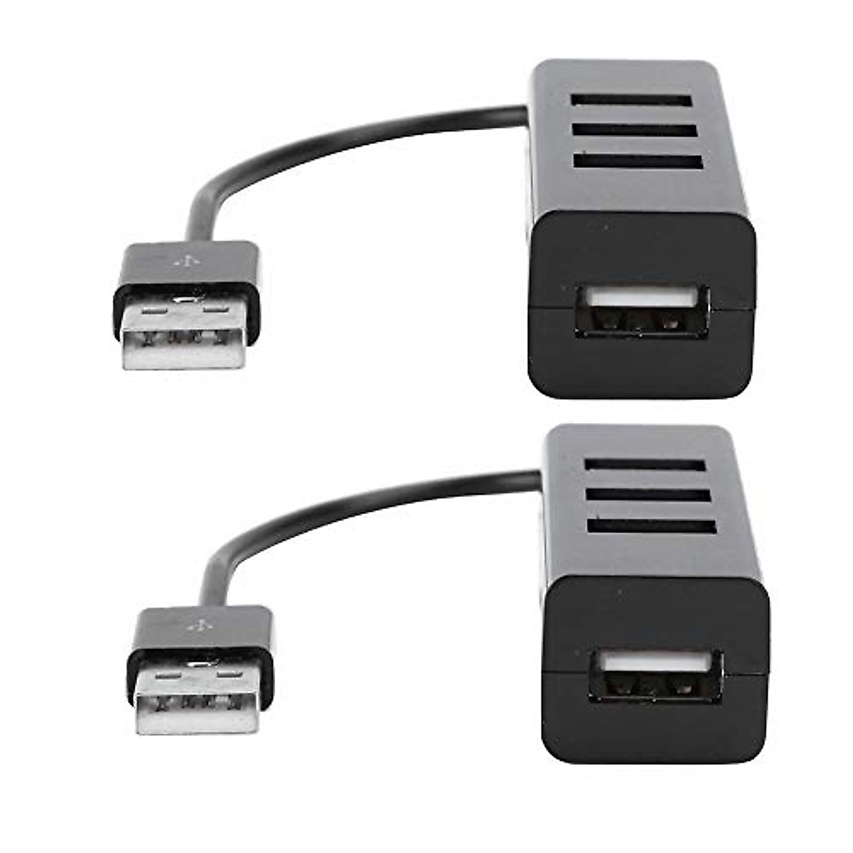 Salaty 4‑Port Hub, USB2.0 Hub 2Pcs Plug and Play for Notebooks(4USB Interface-Black, Pisa Leaning Tower Type)