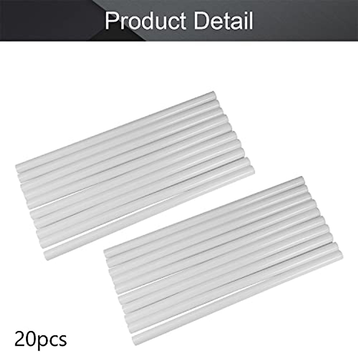 Othmro Hot Glue Sticks for Glue Gun 11mm x 250mm Hot Melt Adhesive Glue Stick White 20pcs