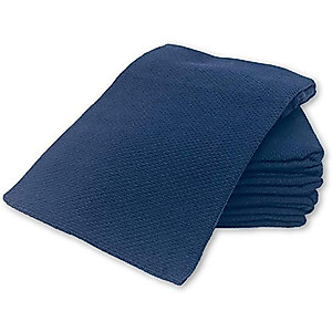 Williams-Sonoma All Purpose Pantry Towels, Kitchen Towels, Set of 4, Navy Blue, 100% Cotton