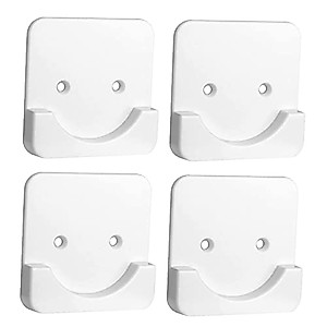 Cabilock 4pcs Pole Hanger Shower Bar for Curtain Clothes Hanger Hooks Wall Mounted Holder Wardrobe Closet Rod Bracket Shower Curtain Rod Brackets Bath Rod Wall Holder Shower Rod Holder Abs