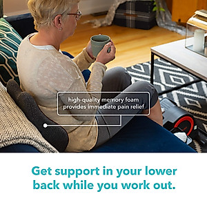 Cubii Cushii Back Support Cushion for Back and Lower Back Pain Relief - Universal Fit for Desk, Office, Kitchen Chairs, Couch Cushions with Advanced Back Lumbar Support