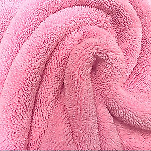 Polyte Microfiber Hair Turban Wrap Drying Towel, 12 x 28 in, 4 pack (Blue,Pink,Purple,White)