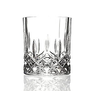 Lorren Home Trends Loren Home Trends Opera Double Old Fashion, 6 Count (Pack of 1), Clear
