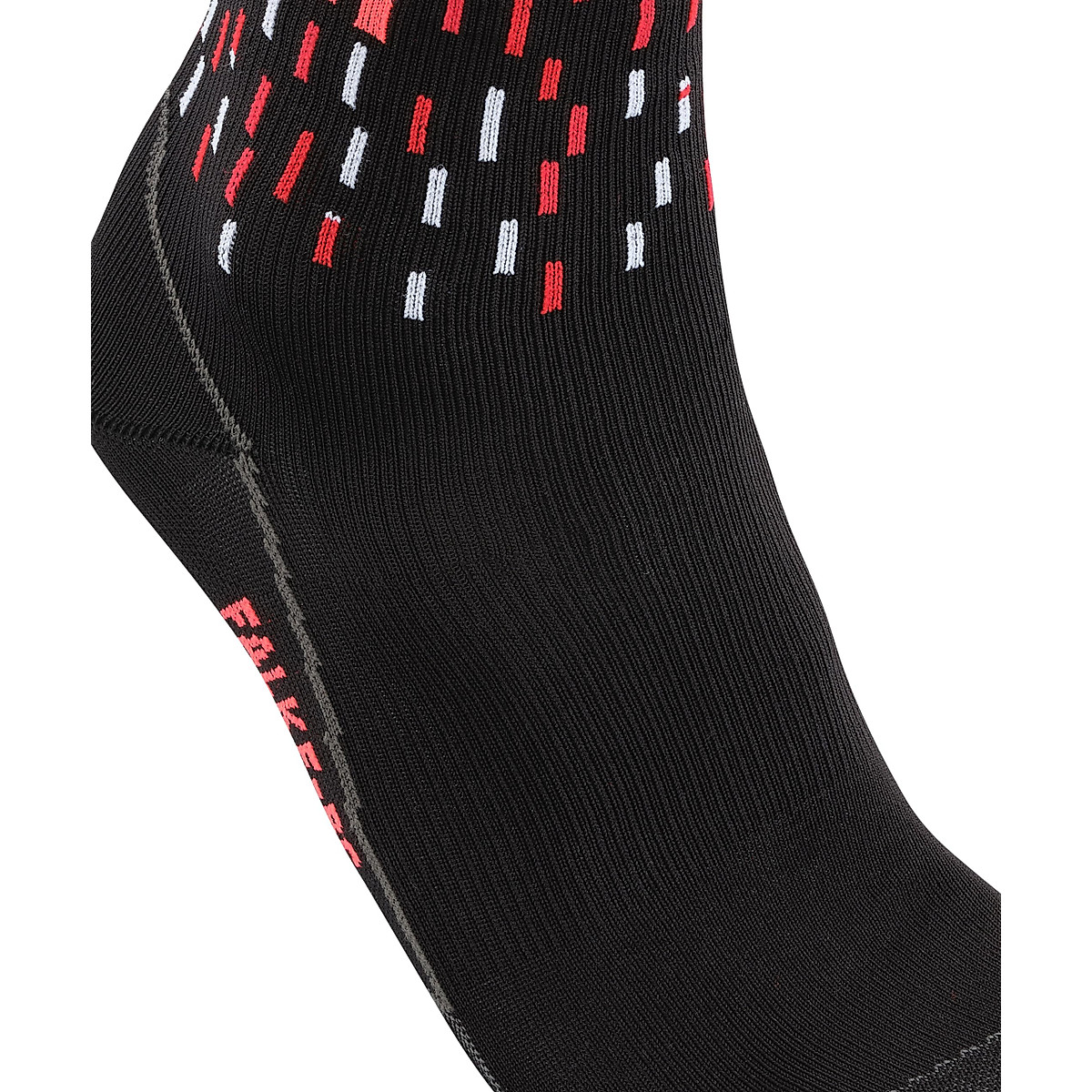 FALKE Unisex BC Impulse Peloton Cycling Socks, Breathable Quick Dry, Mid Calf, Ultra Thin Cushion, Lightweight, Black (Black 3008), 10.5-11.5, 1 Pair