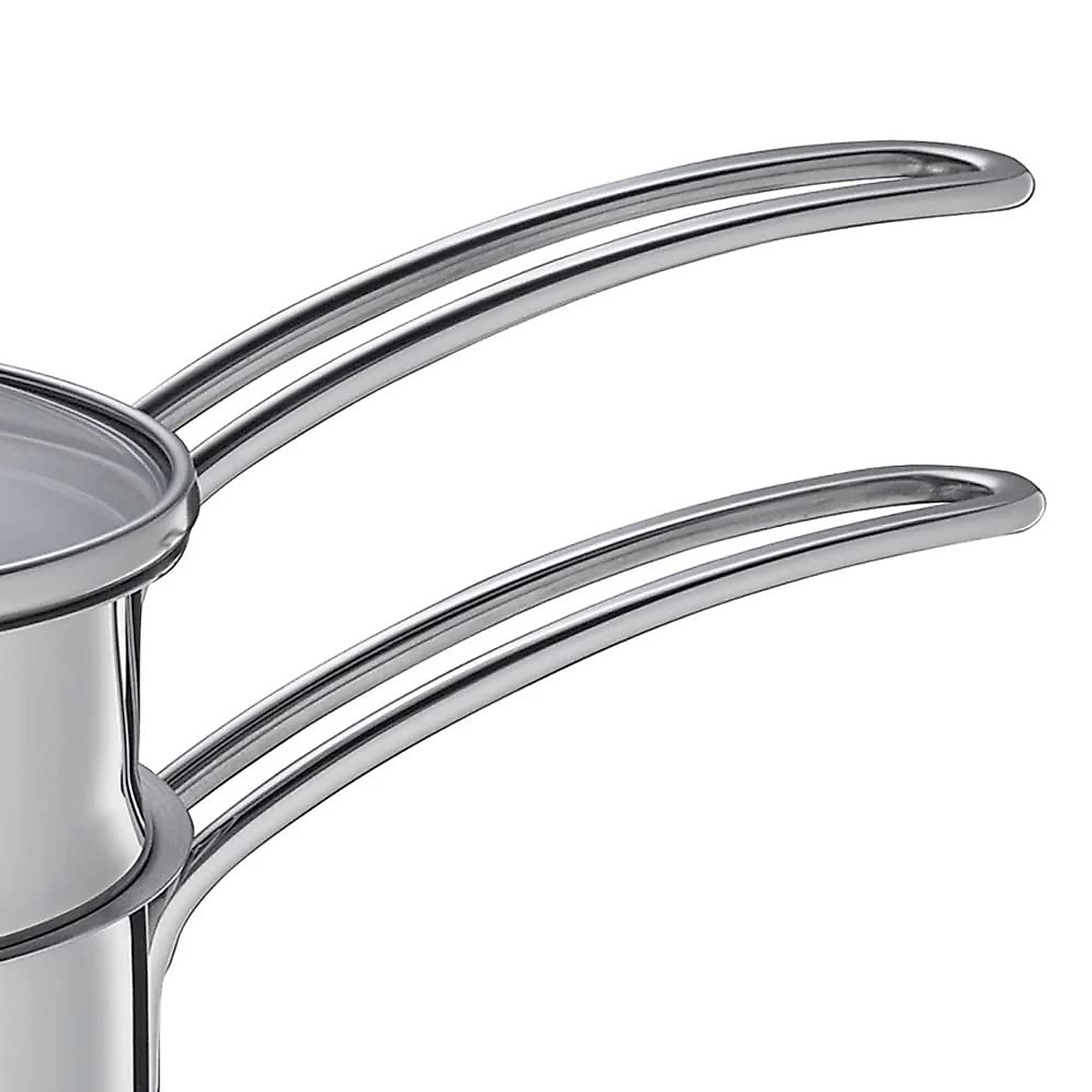 Küchenprofi K2370602814 Double Boiler/Bain Marie Set with Glass Lid, 5.5" Diameter, Silver