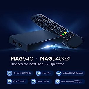Newest 2022 Doordarshan Mag 540W3 4K, Built-in Dual Band 2.4G/5G WiFi, HDMI Cable (Much Faster Than Old Mag 324w2, 424W3, 524w3 and 522w3) Black