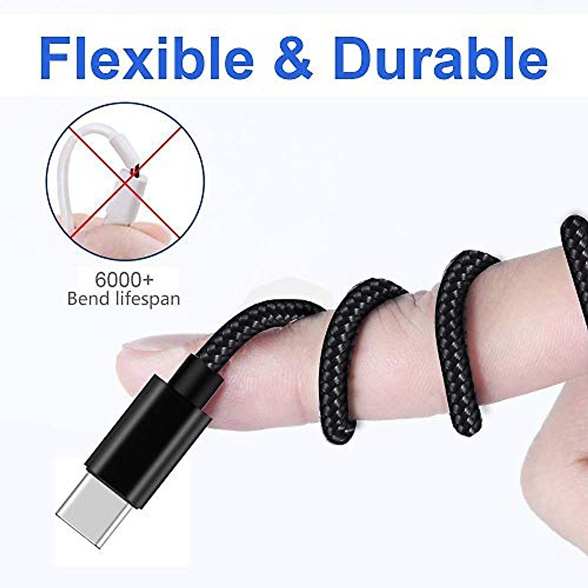 USB C Charger Cord 3FT 6FT 10FT Cable for Samsung Galaxy A14 A13 A53 5G S22 S21 S20 Plus Ultra FE A71 A21 A51/A32 A03S A50 A20 A11 A12,S10 S10E,Note 10 20,Pixel 4 4A XL,Fast Charging Charge Power Wire