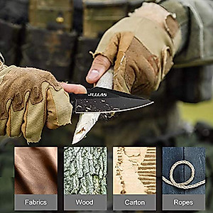 Jellas Pocket Knife, Bearing Folding Knives - 9Cr18 Stainless Steel Tactical Knife - Best Camping Hunting Fishing Survival Knife with Clip - Perfect Knives for Men and Women KN02