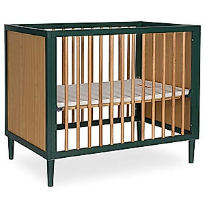 Dream On Me Lucas Mini Modern Crib with Rounded Spindles