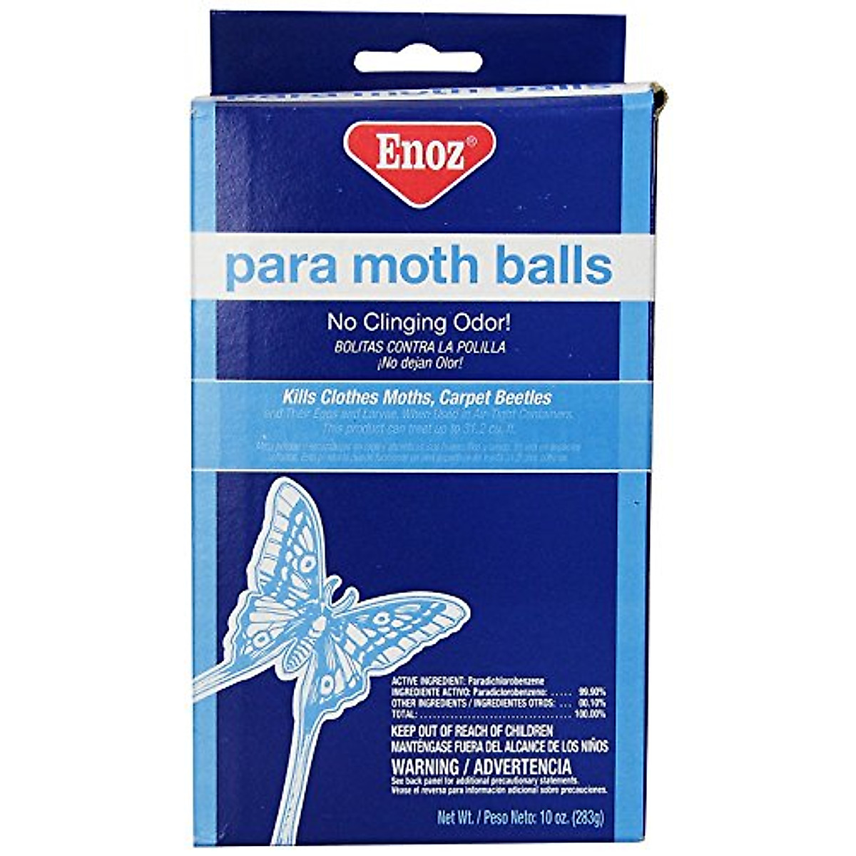 Enoz Para Moth Balls for Moths and Carpet Beetles, 80-mothballs, 2-pack (160 Count)