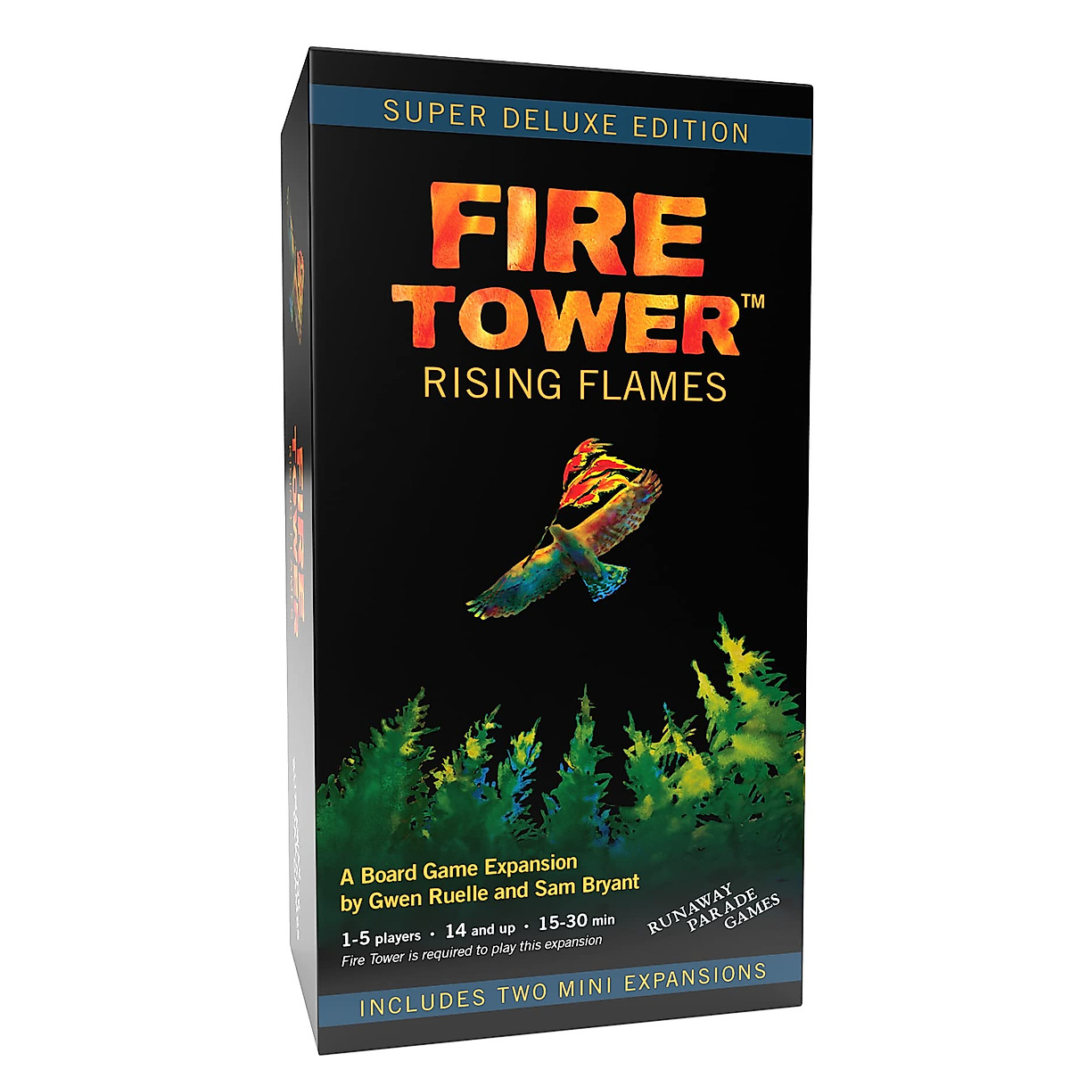 Fire Tower Rising Flames Board Game Expansion (Deluxe Expansion with 2 Mini Expansions): Fight Fire with Fire (Base Game Required)