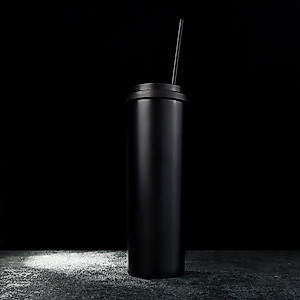 ALINK 13 inch Extra Long Reusable Plastic Black Straws, 12-Pack Tumbler Straws for Stanley Cups, 1 Gallon, 64 oz 40 oz 32 oz Water Bottles, Pack of 12 with Cleaning Brush