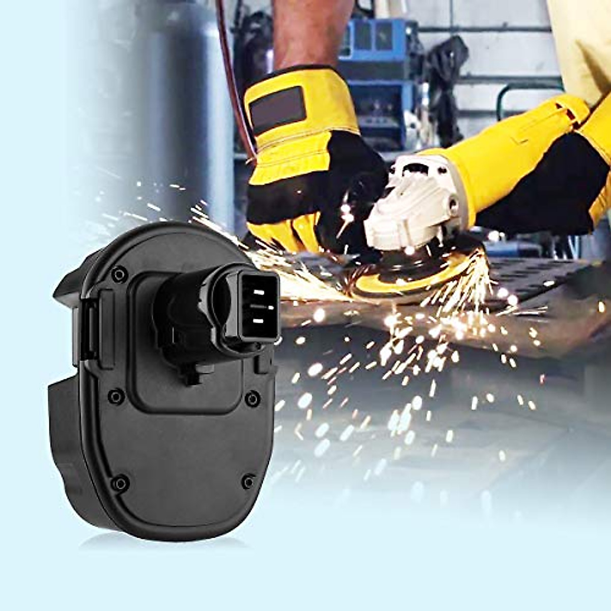 Powerextra 3.7Ah DC9091 Battery Compatible with Dewalt 14.4V XRP Battery DW9091 DW9094 DE9038 DE9091 DE9092 Cordless Power Tools(2 Pack)