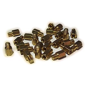 wongchuham - 6/32" Male x 6/32" Female Brass Motherboard Standoff x 25 PCS