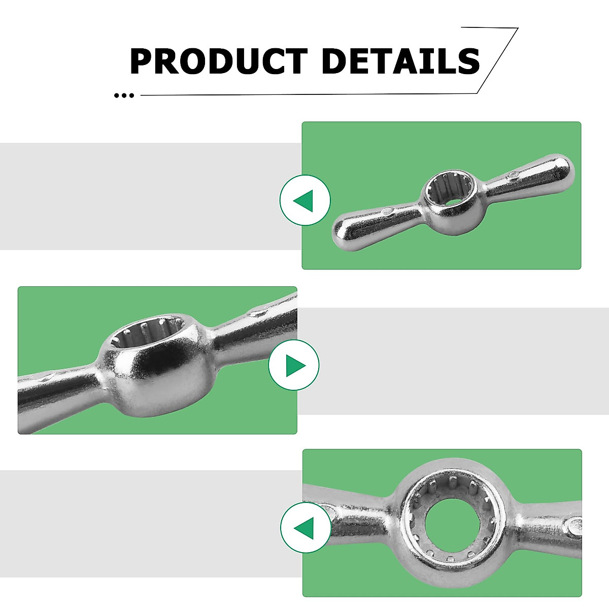 PP806-15 01-5097 Metal Outside Faucet Hose Bibb Tee Handle,Spigot Handle Replacement,Lawn Hose Nozzle Tee Handle,Hose Tap Tee Handle,Hose bib Handle Replacement,12 Point Broach(4pack)