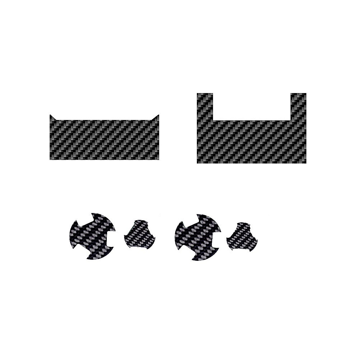 IPG for Cozmo Robot Face Screen Guard Decoration KIT Include Wheels&Body Set 7 Units Decals+2 Units Screen Protector (This is NOT A Robot) (Black Carbon Fiber)