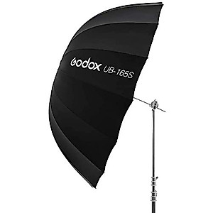 Godox UB-165S 65 inch 165cm Parabolic Inner Silver Reflec Umbrella Studio Light Umbrella with Diffuser Cover Cloth