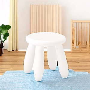 Kids Step Stool, Kindergarten Study Stools, Lightweight Footstools are Sturdy and Durable, Very Suitable for Use in The Kitchen, Bathroom and Bedroom (White)