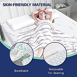 VANCIKI 6 Inch Twin Mattress, Cool Gel Memory Foam Mattresses with Bamboo Pattern Cover Breathable Pressure Relieve Bed Mattress in a Box, CertiPUR-US Certified, Made in USA