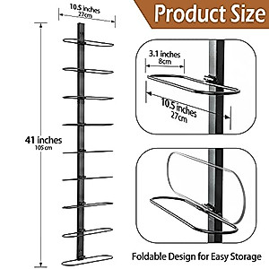 FLstudio Wall Mount Wine Rack Organizer, Wine Holder Wall Mounted, Wine Storage Display, Adjustable and Detachable Wine Rack Holder