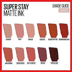 Maybelline New York SuperStay Matte Ink Un-nude Liquid Lipstick, Driver, 0.17 Ounce