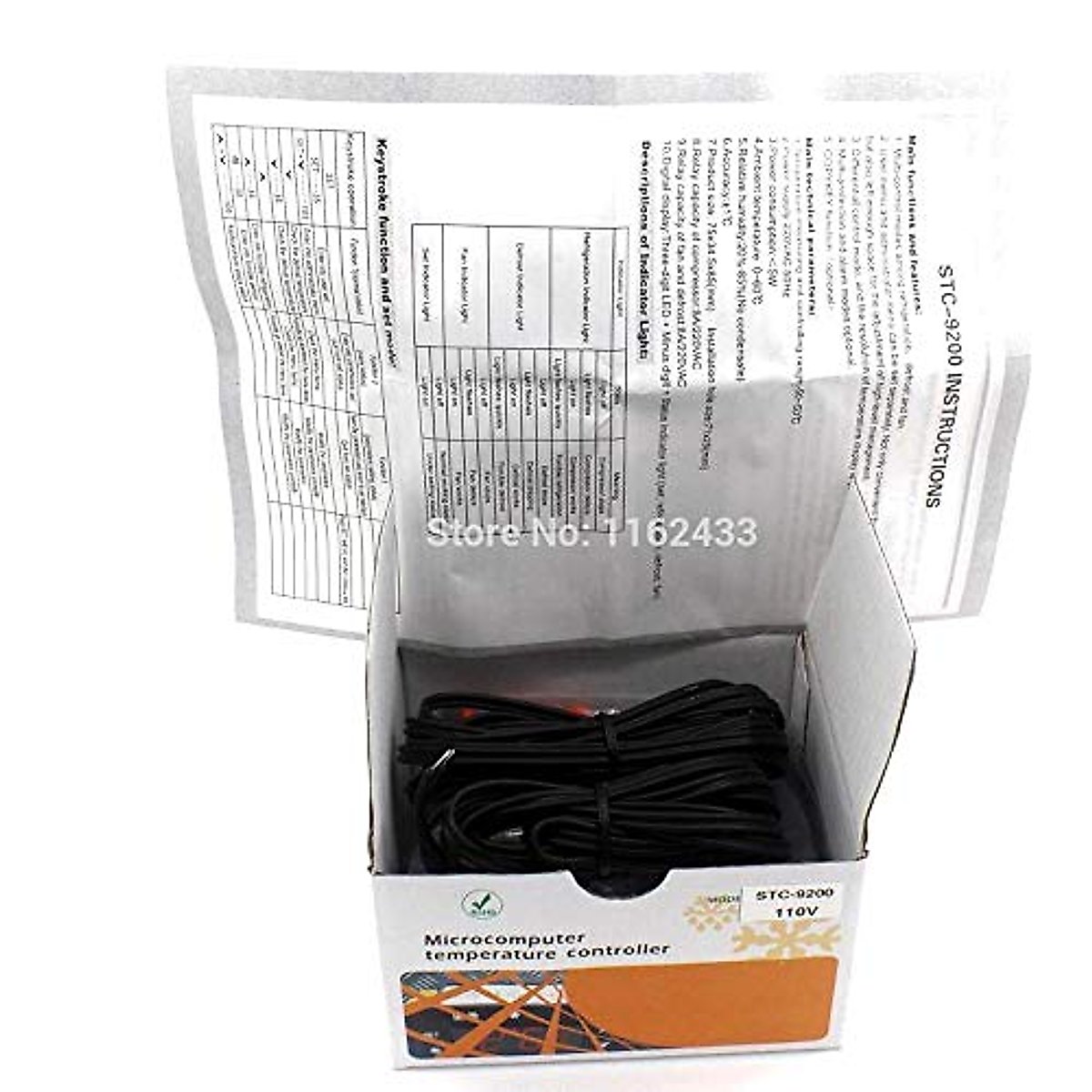 STC-9200 AC 110V Temperature Controller with Refrigeration defrost Fan Alarm Function and Two sensors