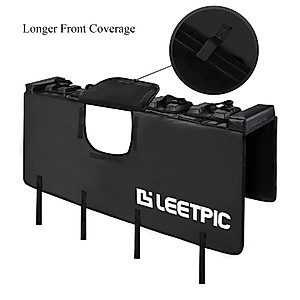 LEETPIC Tailgate Bike Pads for Pickup Truck Tailgate with Secure Bike Frame Straps, Tailgate Protection Pad for Bike and Truck (Classic)