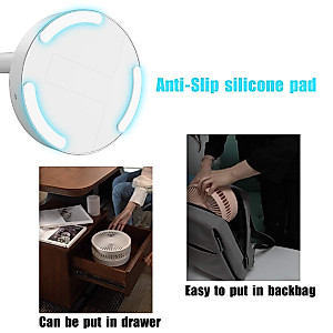 AICase Stand Fan,Folding Portable Telescopic Floor/USB Desk Fan with 7200mAh Rechargeable Battery,4 Speeds Super Quiet Adjustable Height and Head Great for Office Home Outdoor Camping