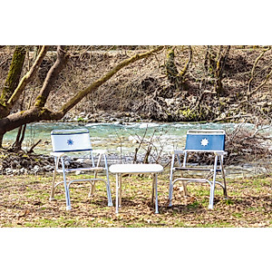 FORMA MARINE Boat Chairs White Vinyl MESH Deck Folding Marine Aluminum Furniture Set of 2 M100PW