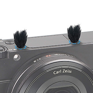 YOUSHARES Camera Mic Windscreen, 10 PCS Fur Wind Muff Wind Cover for Sony RX1 RX10 RX100 Digital Compact Cameras Built-in Microphone Outdoor Wind Filter
