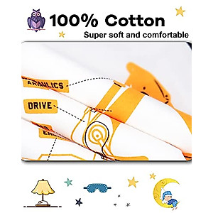 DAUGHTER QUEEN Boys Pajamas 18-24 Months Summer PJs Excavator Pj Sets Baby Toddler Cotton Short Sleeve Sleepwear Jammies Construction Clothes Outfits 18m/Mo, 24m/Mth