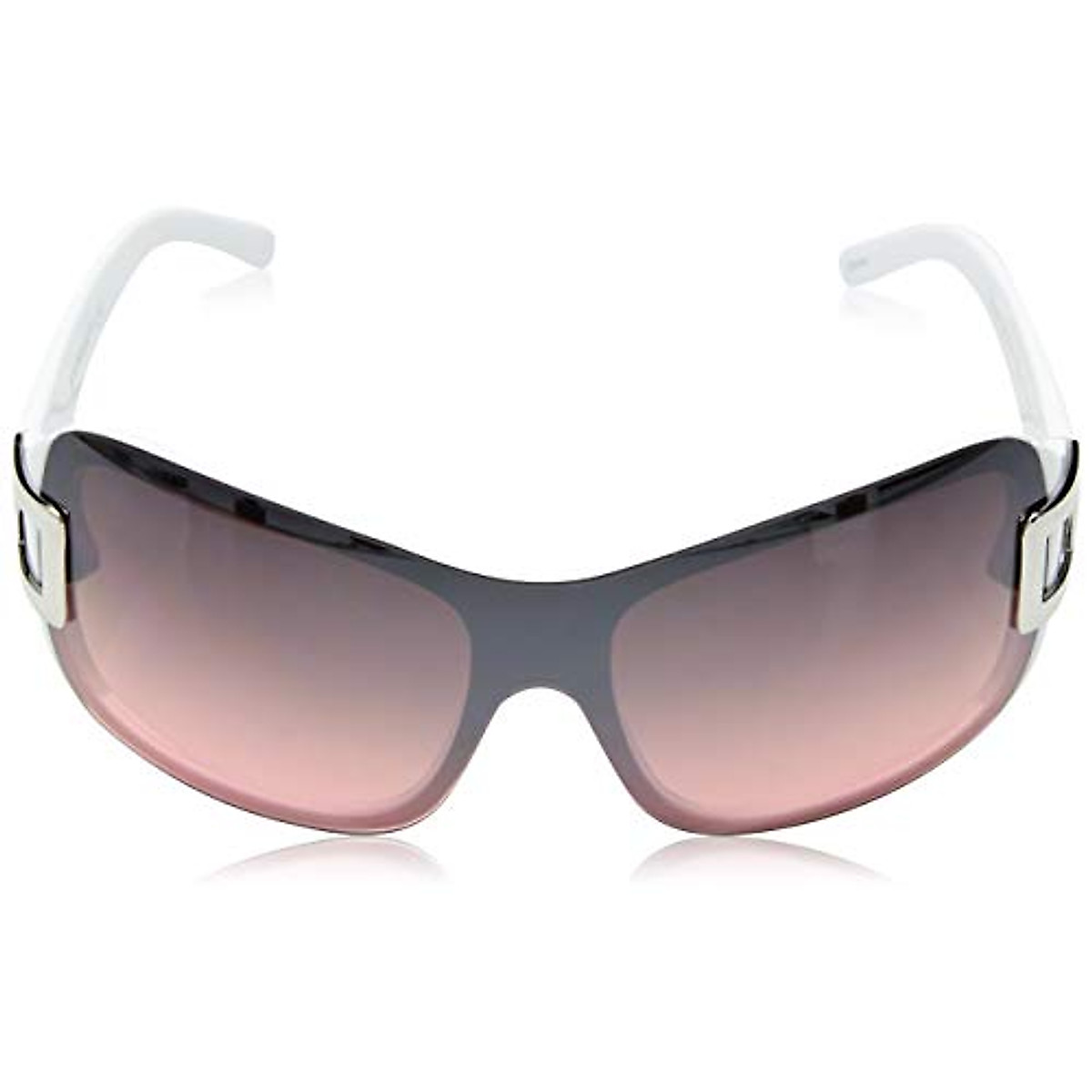 Southpole womens 1019sp Fashionable Oversized UV Protective Shield Sunglasses for Women Trendy Gifts Women 170 mm, White & Pink, mm US
