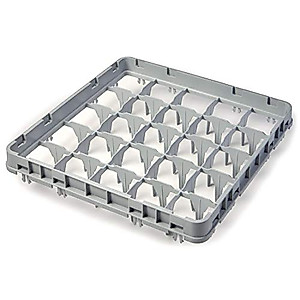 Cambro 25E2151 Soft Gray Full Size 25-Compt Half Drop Camrack Extender