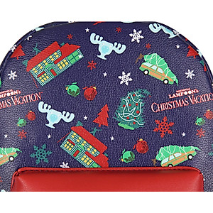 National Lampoon's Christmas Vacation Allover Pattern Faux Leather Mini Backpack
