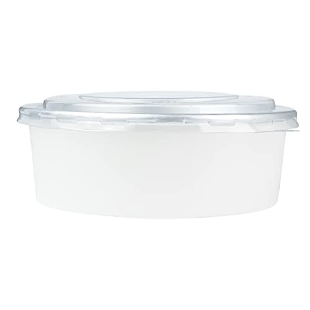Restaurantware LIDS ONLY: Foil Lux Lids For 45 OZ Take Out Containers 200 Lift Tab Lids For Food Containers - Disposable Clear Plastic Food Container Lids Containers Sold Separately