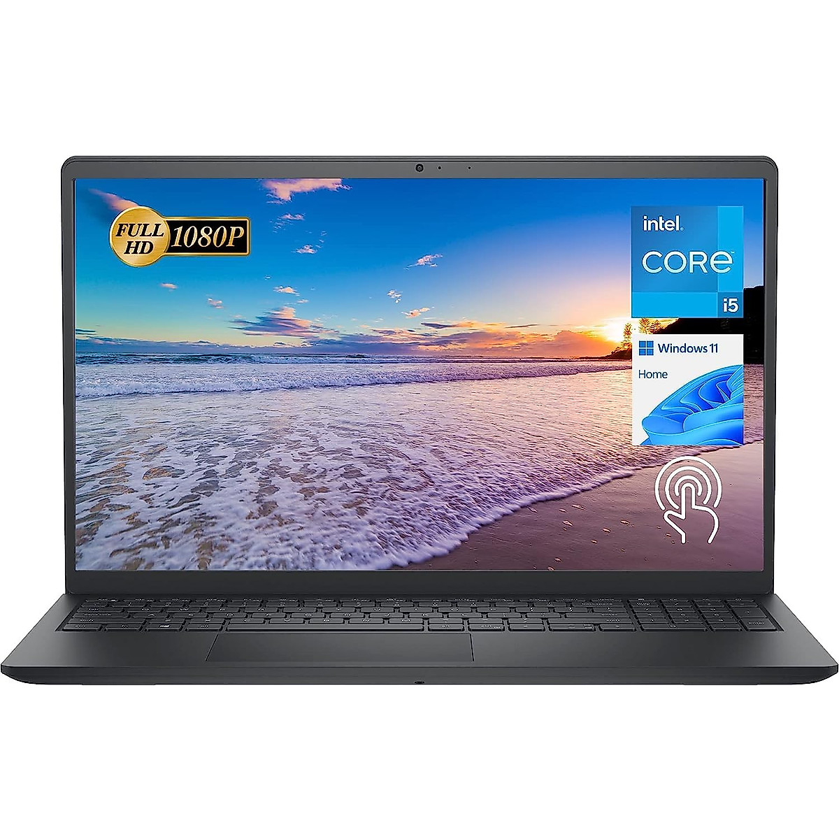 Dell Newest Inspiron 15 3511 Laptop, 15.6" FHD Touchscreen, Intel Core i5-1035G1, 12GB RAM, 256GB PCIe NVMe M.2 SSD, SD Card Reader, Webcam, HDMI, WiFi, Windows 11 Home, Black