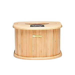 EVERJOY Portable Low EMF FAR Infrared Foot Sauna without Water, Portable Foot Spa Bucket, Blood Circulation, Relaxing, Detoxifying, No Water Pouring, PLI, ETL, with Knee Cover&Kit, 64–149°F Temp Range