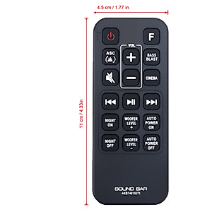 AKB74815371 Replacement Remote Fit for LG Wireless Sound Bar SK3D (SK3D, SPH4B-W) SK4D (SK4D, SPH4B-W) SJ4