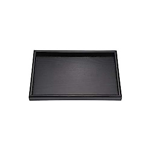 Wood Serving Tray, Rectangle Shape Solid Wood Tea Coffee Snack Food Meals Serving Tray, Plate Restaurant Trays(25*18*2cm)
