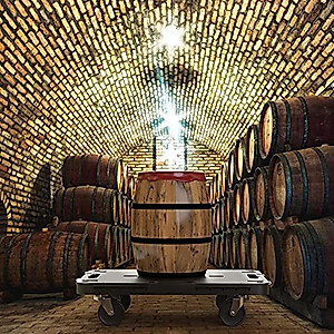 Goplus Moving Dolly, Heavy Duty Furniture Rolling Mover with 4 Wheels for Piano Heavy Items Appliance, Interlocking System, 500 lbs Weight Capacity, 23” x 15” (L x W) (1)