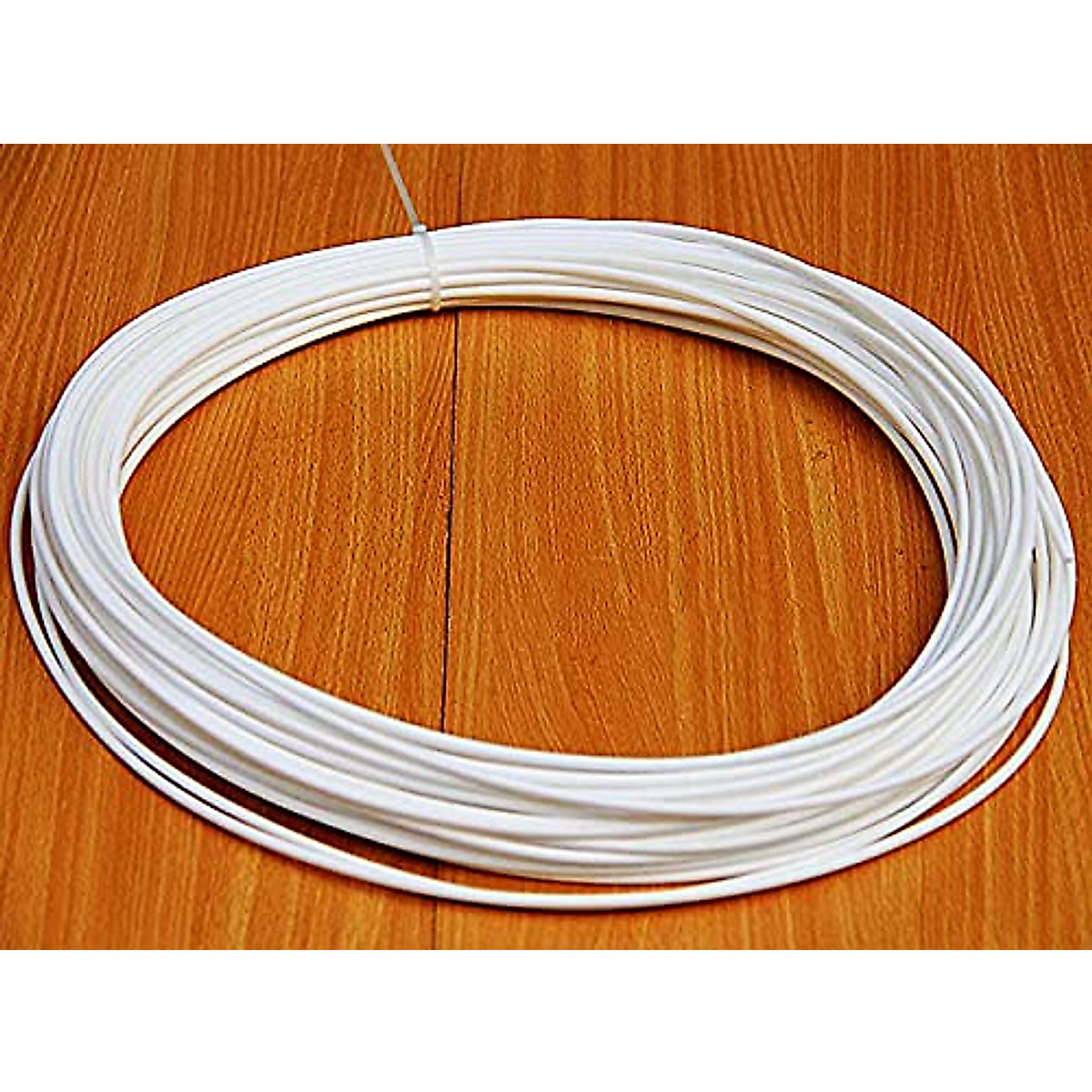 Wicker Repair Kit ,Round Synthetic Rattan Fix Kit Vinyl Plastic Waterproof Flat Brown Woven Rattan Ribbon for Garden Patio Furniture and Rattan Chair Sofa Couch Basket Replacement-0.55LB(Round-White)1