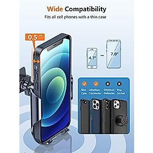 VICSEED 𝟮𝟬𝟮𝟯 𝗕𝗲𝘀𝘁 𝗖𝗮𝗿 𝗠𝗼𝘂𝗻𝘁 Car Phone Mount, 𝗨𝗽𝗴𝗿𝗮𝗱𝗲𝗱 Air Vent Phone Holder for Car, Handsfree Cell Phone Car Mount Fit for iPhone 14 13 12 11 Pro Max Mini Plus Samsung