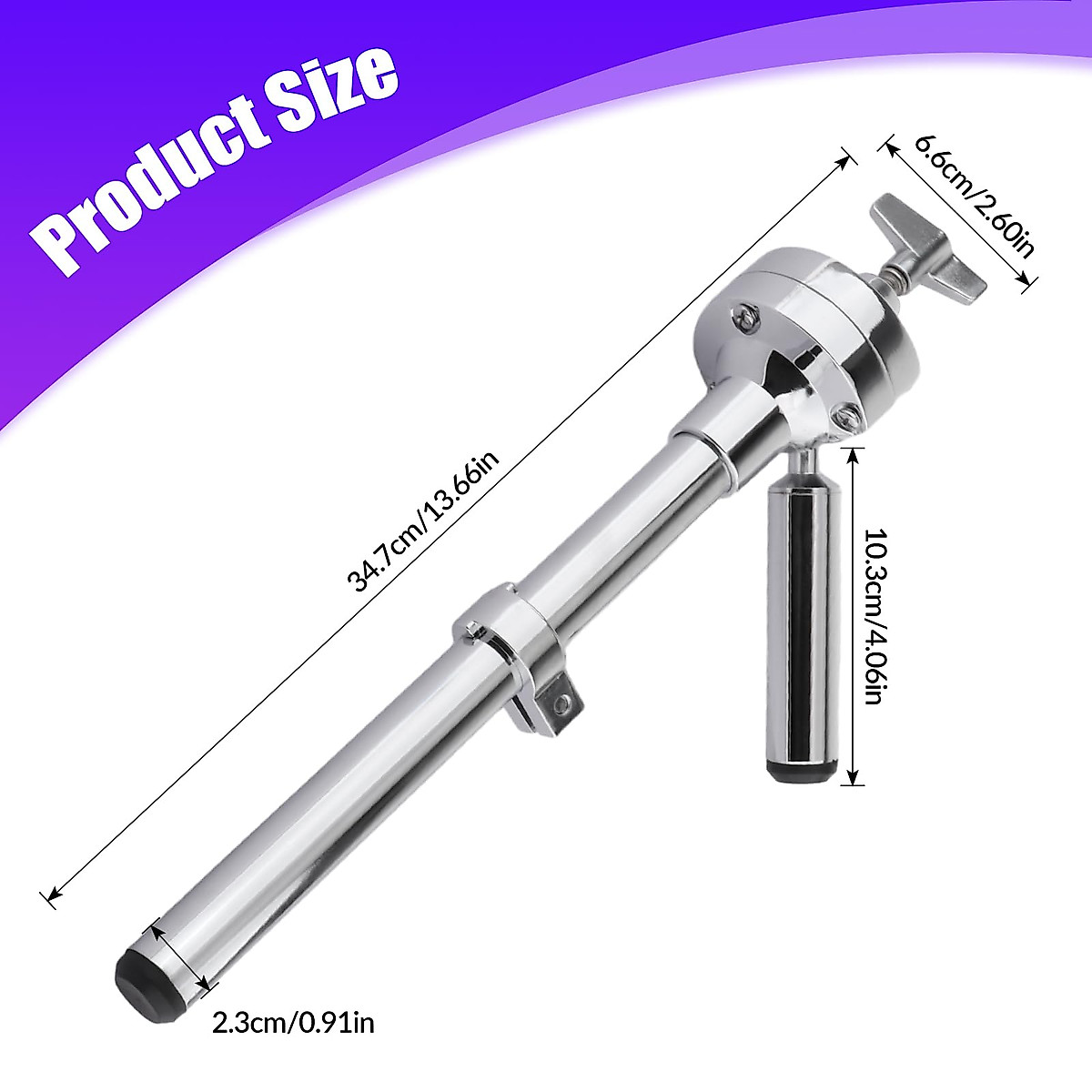 Single Tom Holder Stand Mount Bracket Durable Steel Silver Plated