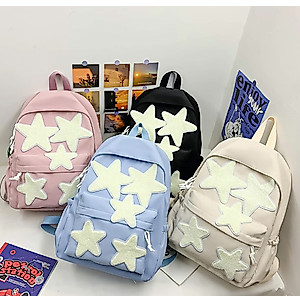 irLocy Star Backpack Y2K Backpack Preppy Backpack Aesthetic Backpack Kawaii Cute Back to College Preppy Y2K Accessories (pink)