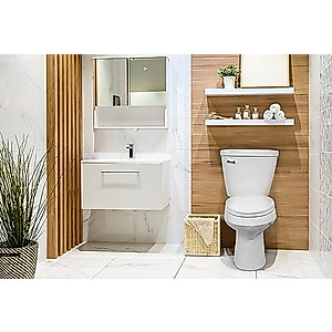 Centoco 1700SC-001 Luxury Plastic Elongated Toilet Seat with Slow Close, White